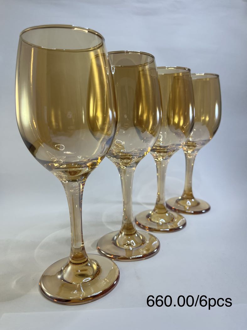 Wine Glass (Gold), Furniture & Home Living, Kitchenware & Tableware ...
