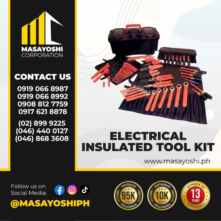 1000V Electrical Insulated Tool Kit for Hybrid Vehicles and Hand Tool ...
