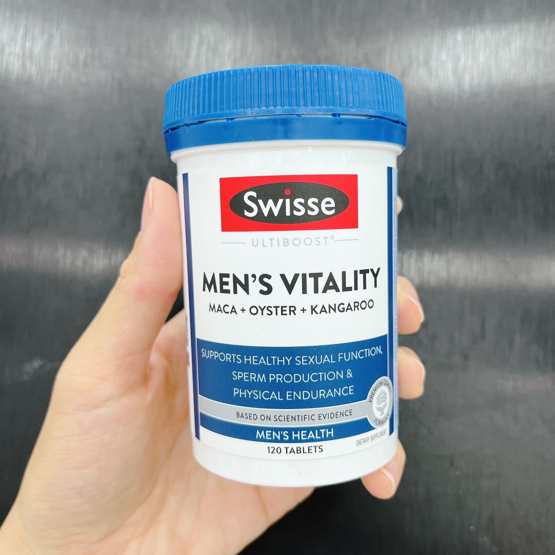 [包郵] 120粒 Swisse Ultiboost Men’s Vitality 男士維他命活力片 瑪卡 + 生蠔精華 + 袋鼠精華 馬卡, 健康及營養食用品, 健康補充品, 健康補充品 ...