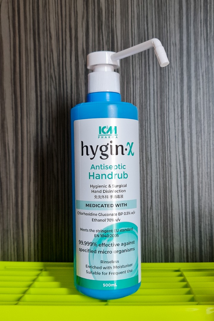 ** NEW ** HYGIN-X ANTISEPTIC HANDRUB / HAND SANITISER BY ICM PHARMA ...