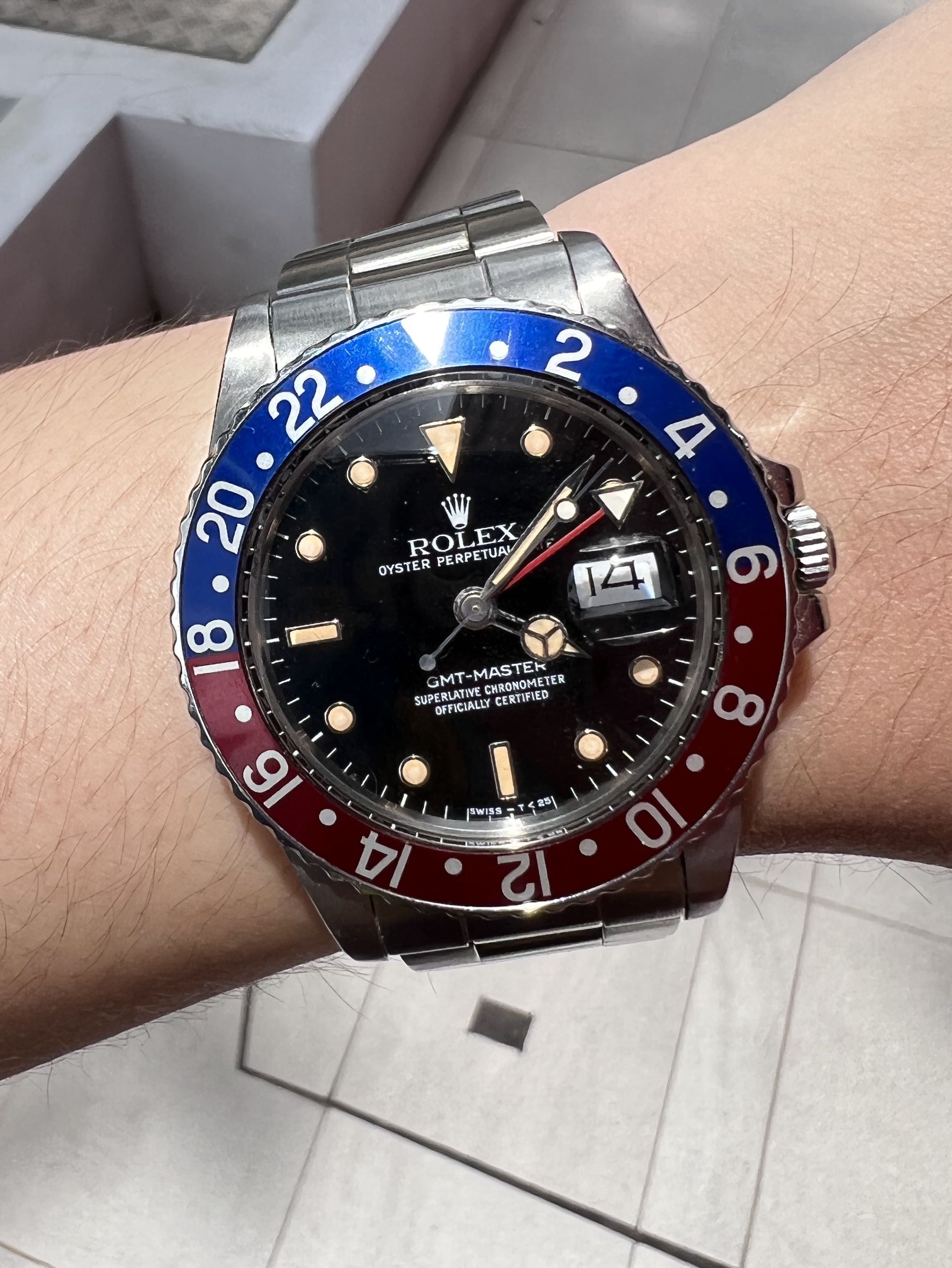 [ SOLD ] [ Back sticker ] Rolex Pepsi 16750 Gmt Master, Luxury, Watches ...