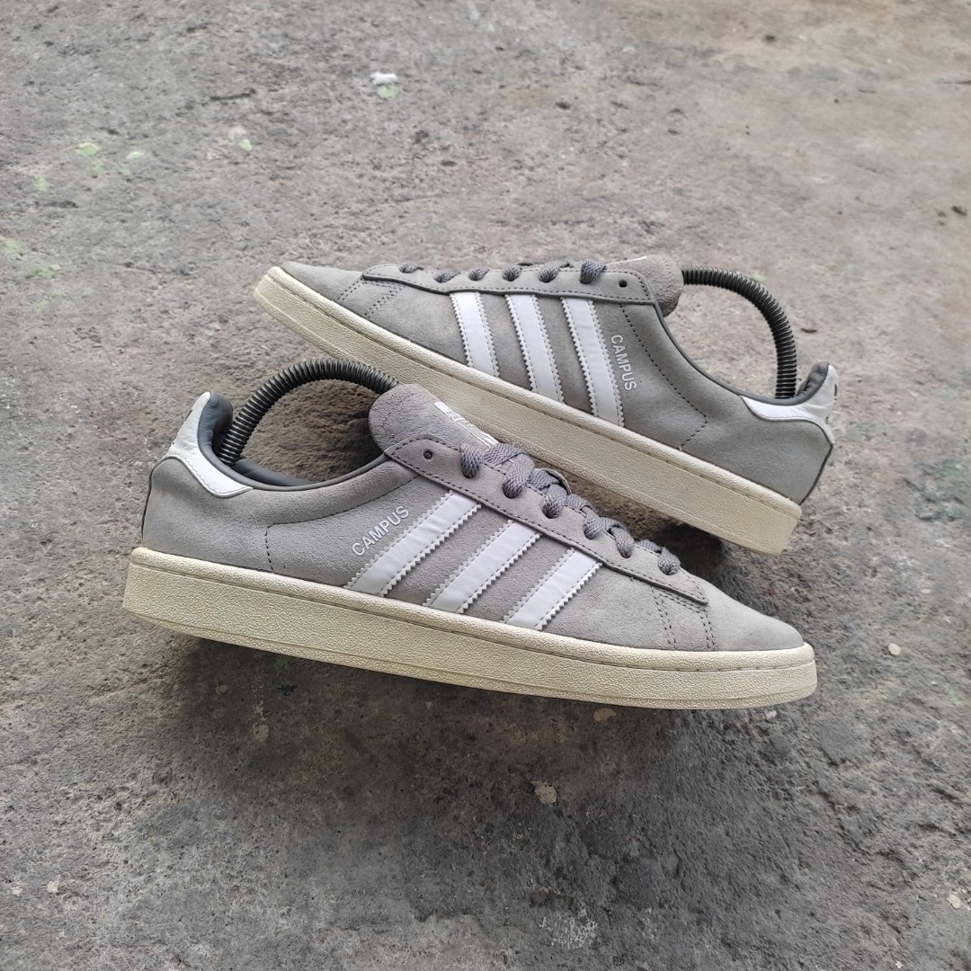Adidas Campus Grey, Men's Fashion, Footwear, Sneakers on Carousell