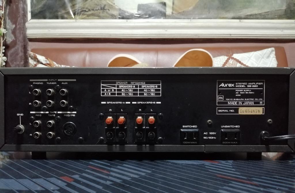 Aurex Toshiba Integrated Amplifier for UR Speakers (Silverface Vintage ...
