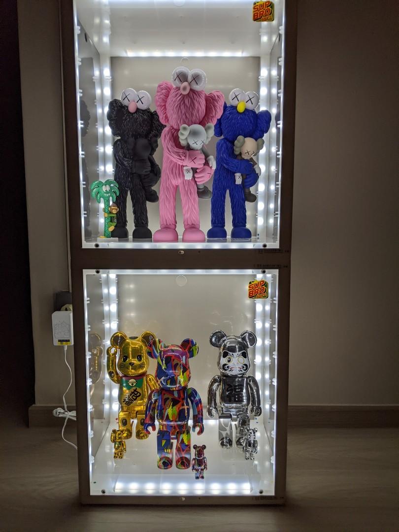 Bearbrick Supbro display case/box with LED, Hobbies & Toys, Toys ...
