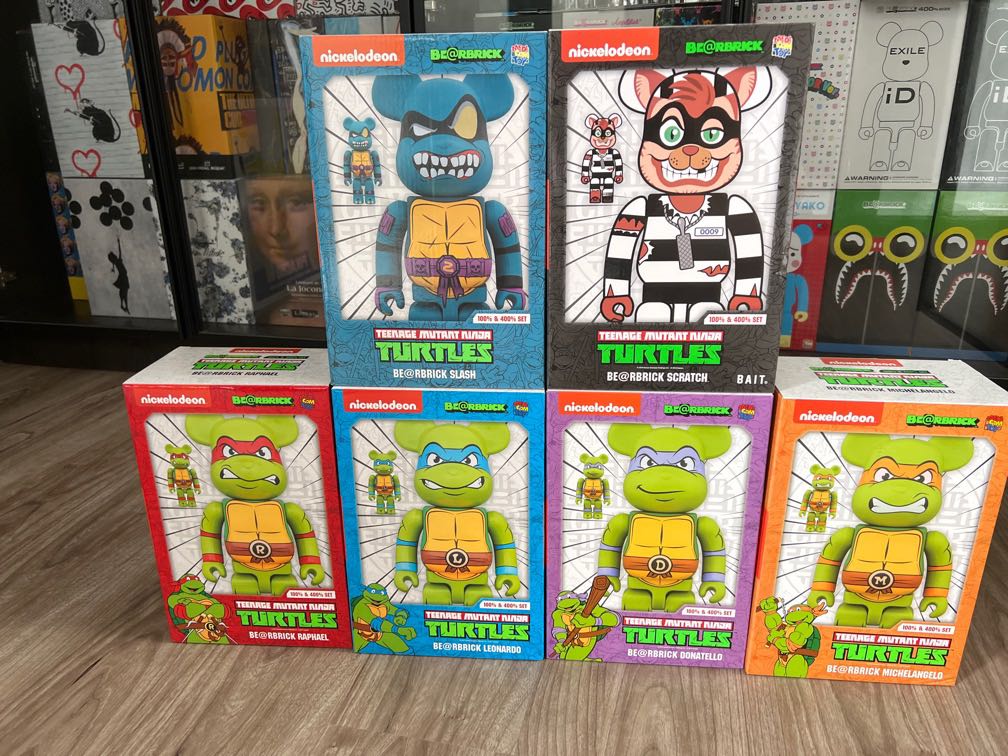 Bearbrick TMNT full set 400% on Carousell
