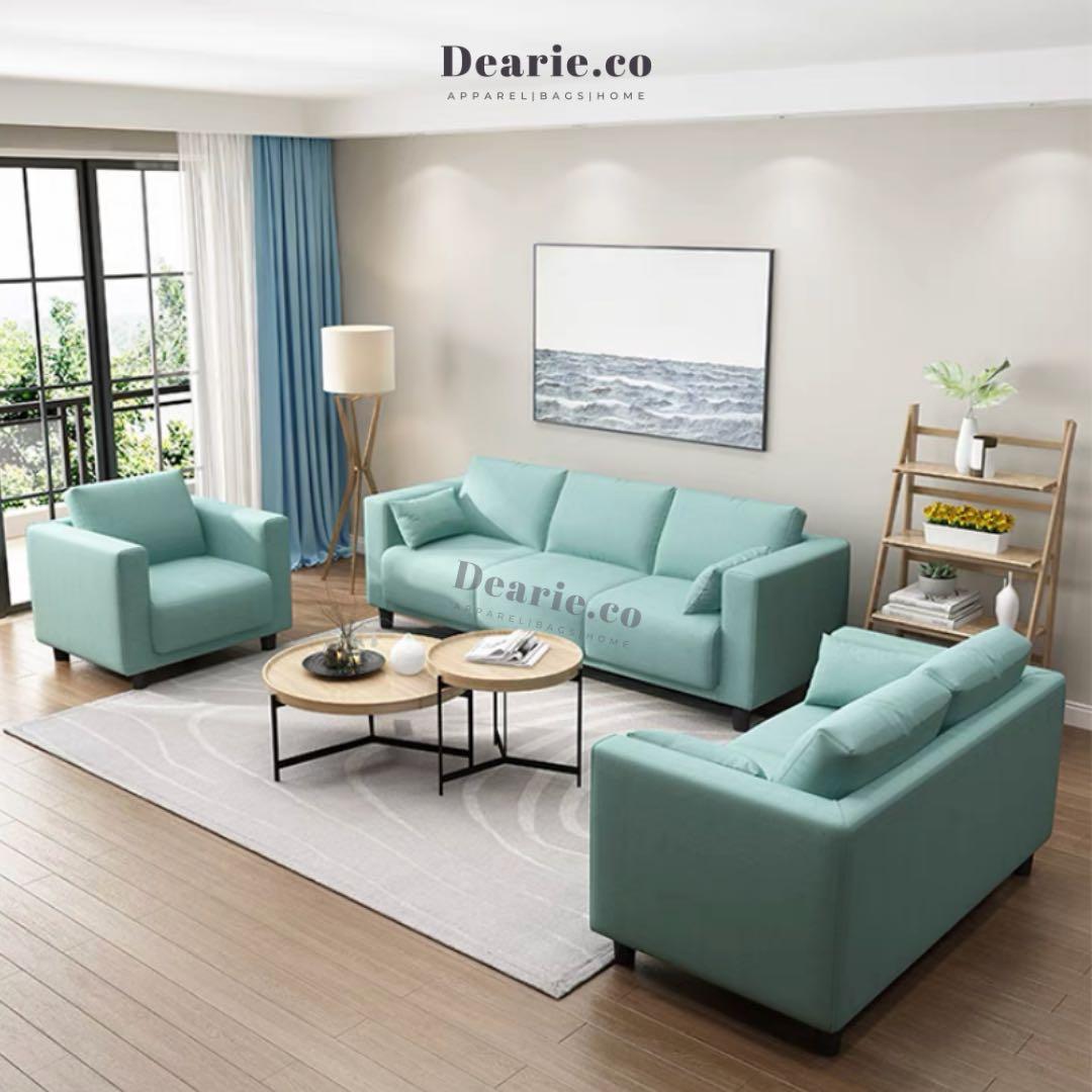Brand New fabric sofa cube washable design (sofa set 4 seater 3 seater ...