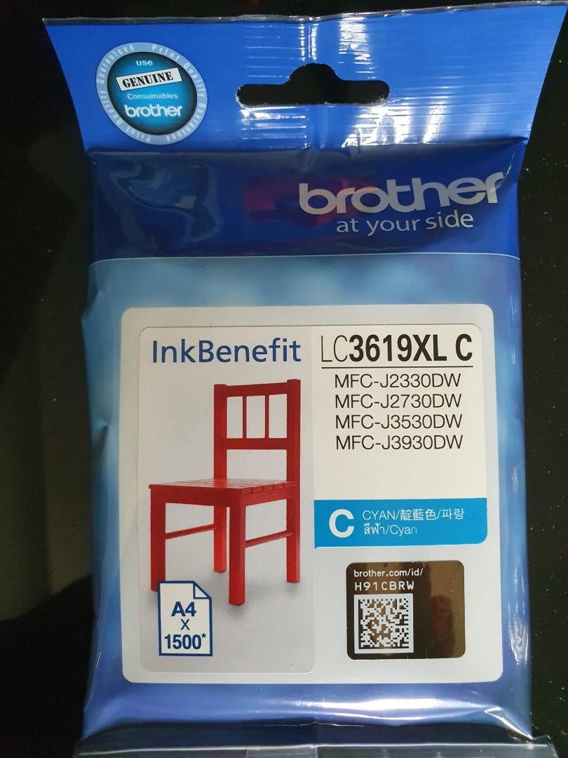 Brother ink cartridge LC3619XL-colour C, Computers & Tech, Printers ...