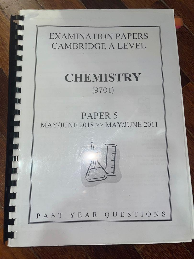 A2 Chemistry Paper 5 Yearly PYQ, Hobbies & Toys, Books & Magazines ...