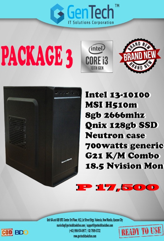 Computer package I3 10100, Computers & Tech, Desktops on Carousell