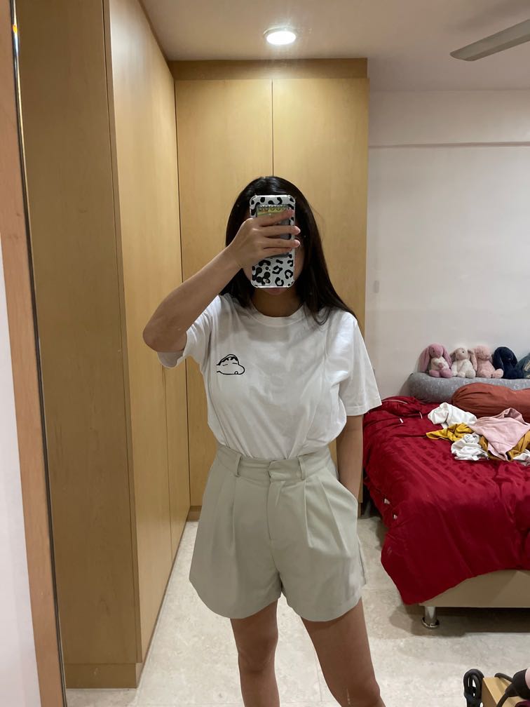 Crayon shin chan labixiaoxin oversized T-shirt, Women's Fashion, Tops ...