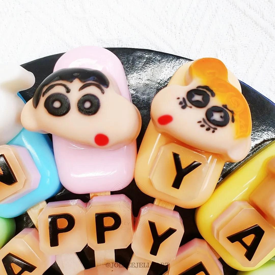 Crayon Shin-chan Jelly popsicle, Food & Drinks, Homemade Bakes on Carousell