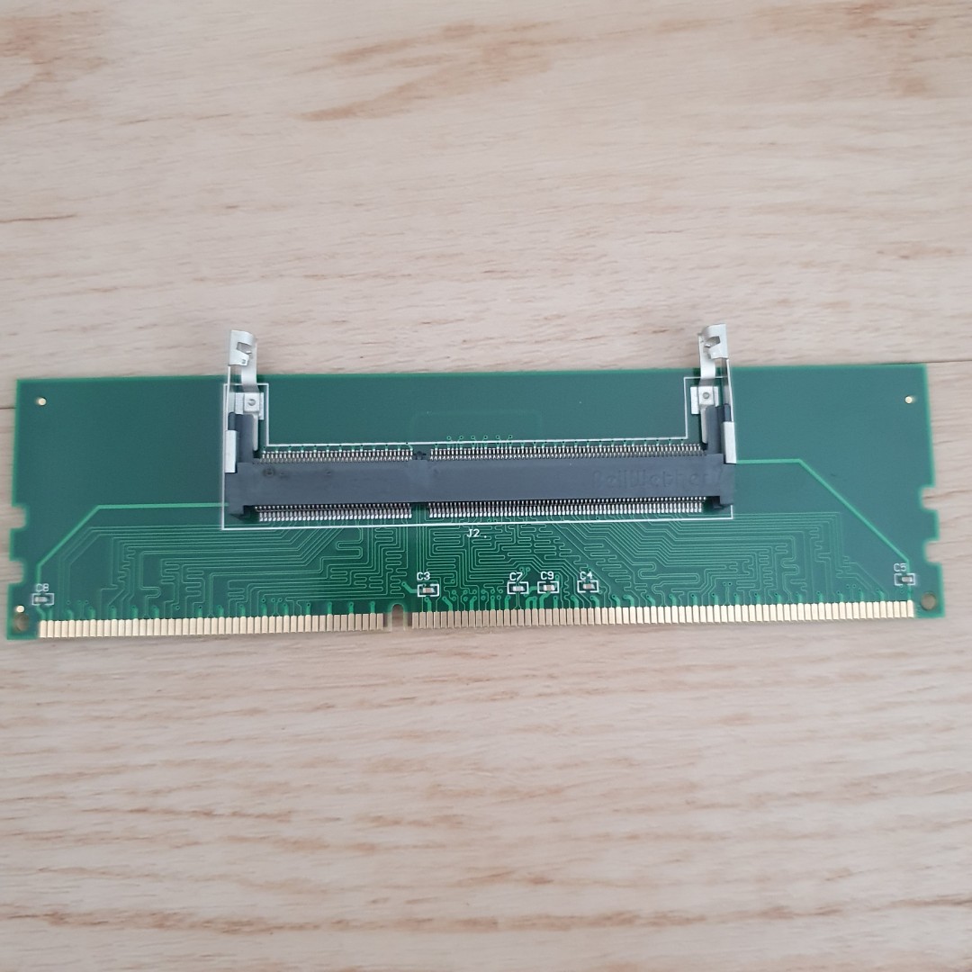DDR3 SODIMM to DIMM RAM memory adapter, Computers & Tech, Parts ...