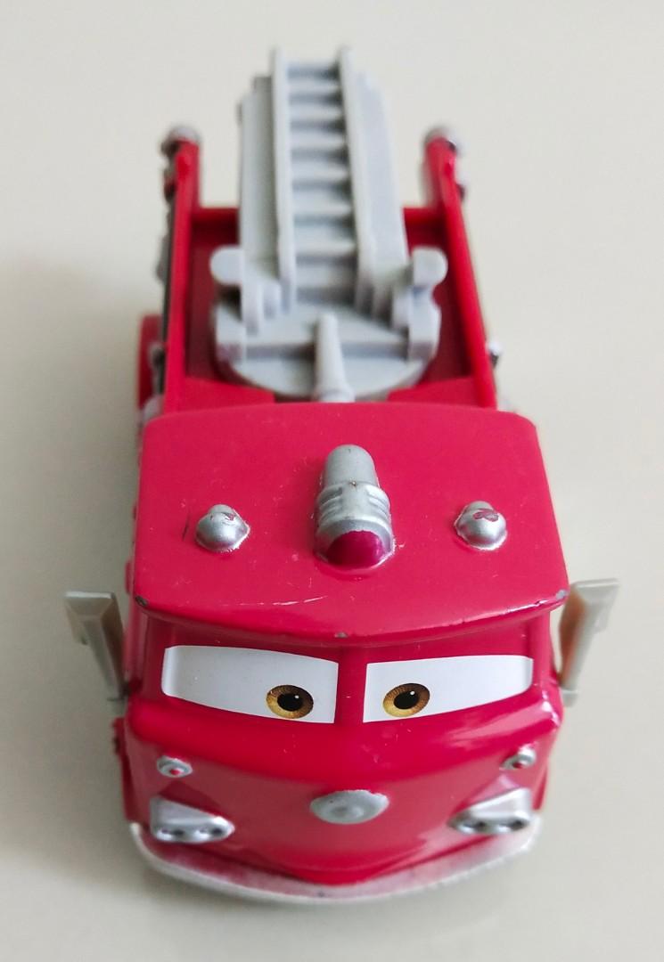 Disney Pixar CARS RED Fire Truck Unplayed with paint chips on Carousell