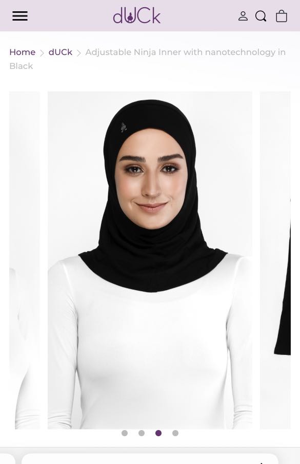 Duck adjustable ninja inner with nanotechnology in black, Women's ...