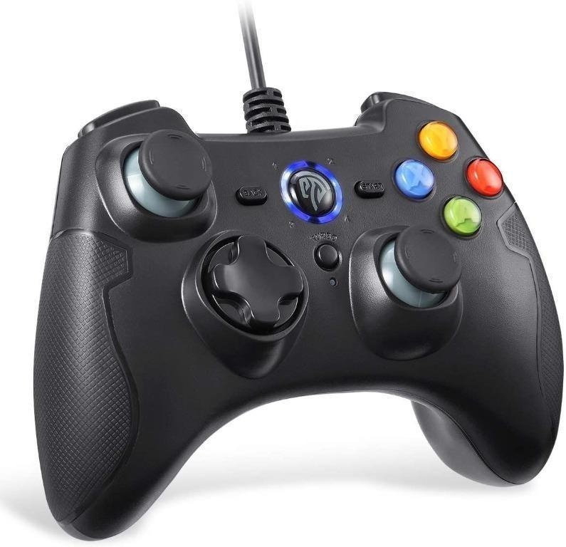 EasySMX Wired Gaming Controller,PC Game Controller Joystick with Dual ...