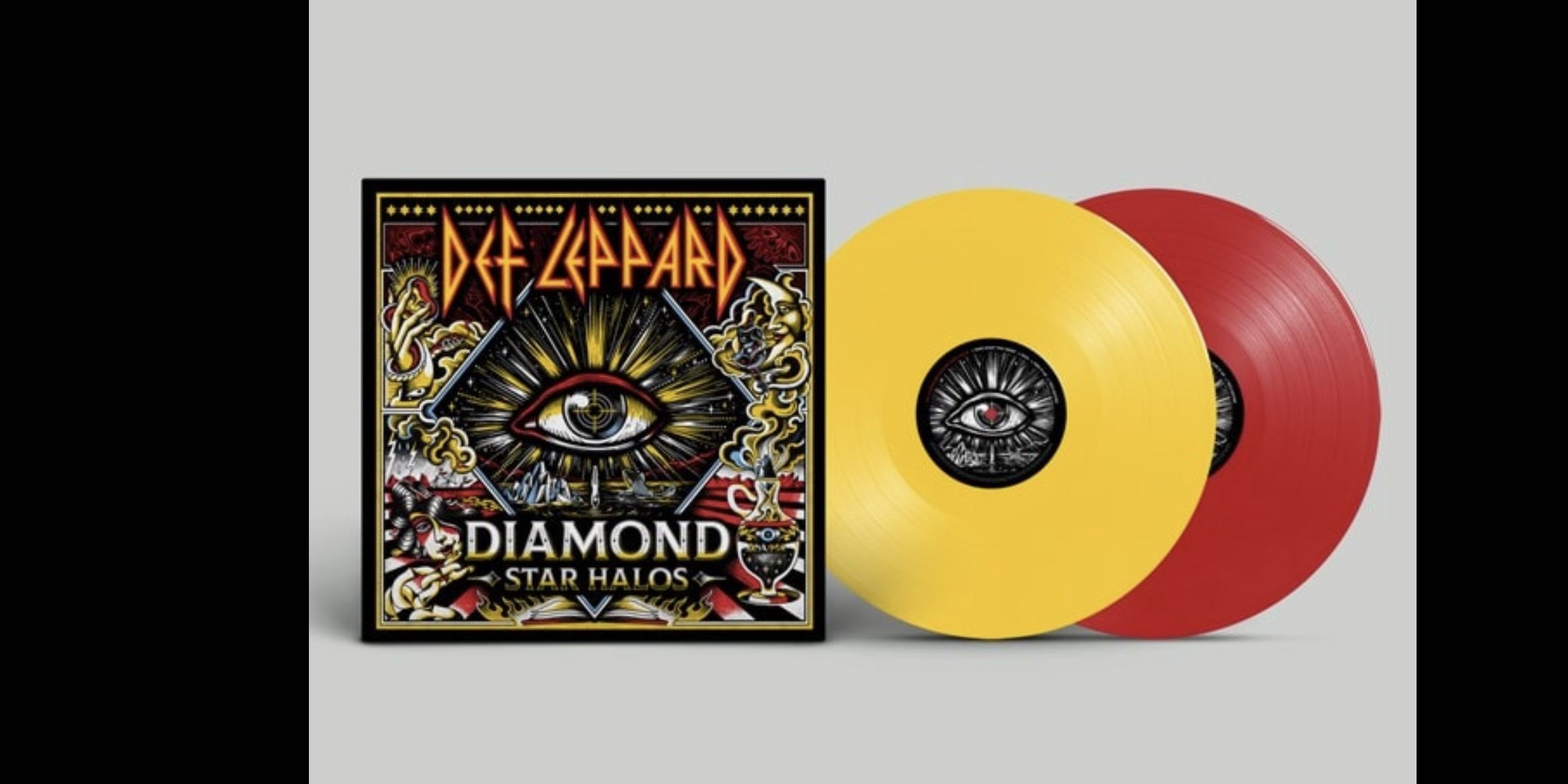 Def Leppard - Diamond Star Halos (2LP Limited Edition Red & Yellow ...