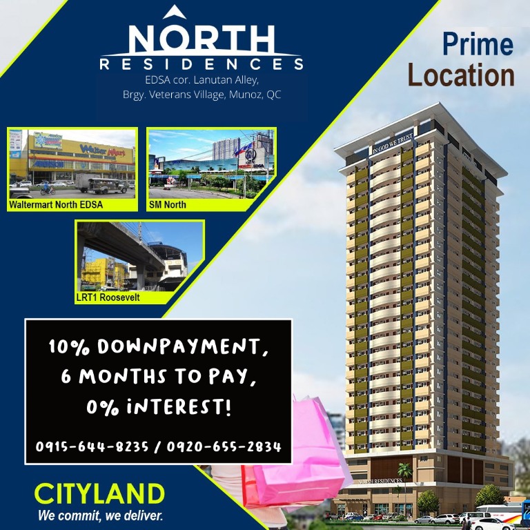 North Residences RFO condo near LRT Munoz, SM North EDSA, Trinoma ...