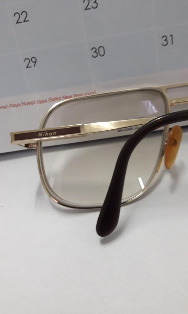 Frame kacamata pria Nikon titanium gold uk, 15 cm x 5 cm, Fesyen Pria ...