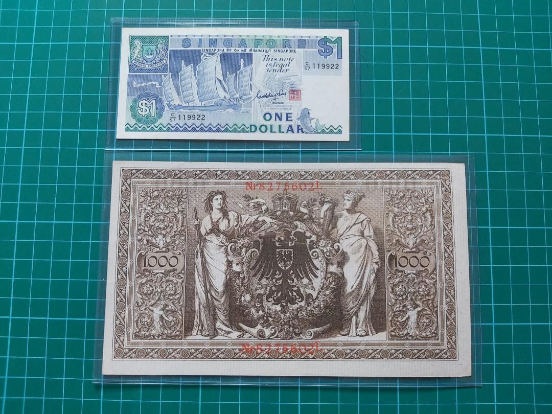 Germany 1000 Mark Berlin 21 April 1910, old banknote note, World ...