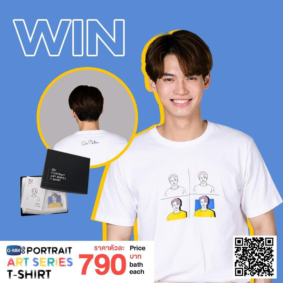 GMMTV Portrait Tshirt Win Metawin, Hobbies & Toys, Memorabilia ...