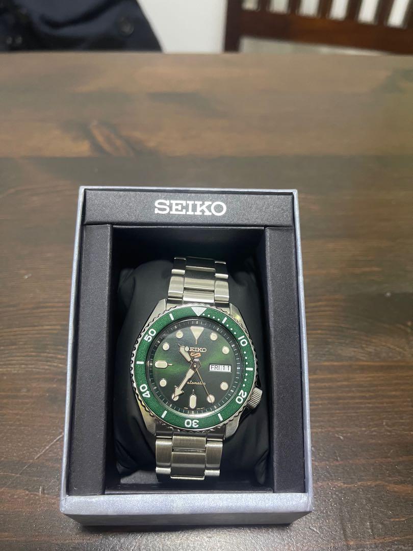 Green Seiko 5 Sports watch, Men's Fashion, Watches & Accessories ...