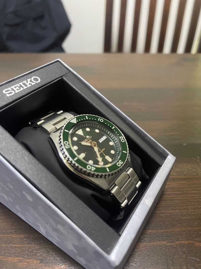 Green Seiko 5 Sports watch, Men's Fashion, Watches & Accessories ...
