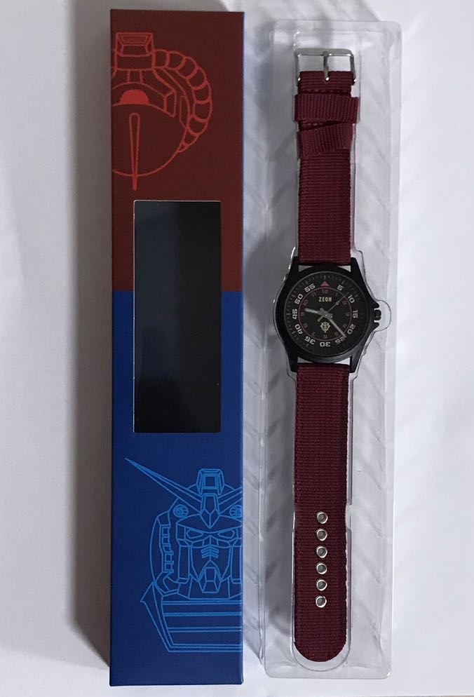 GUNDAM MS-06S PRINCIPALITY of ZEON watches 高達 機動戰士 自護手錶, 男裝, 手錶及配件, 手錶 ...