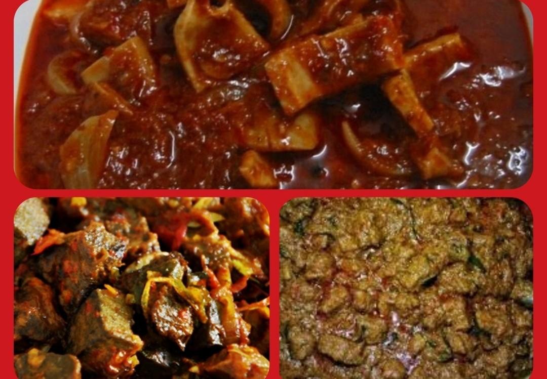 Halal Food, Lauk raya, set of 3 dishes $120\1kg SAMBAL SOTONG KEMBANG ...