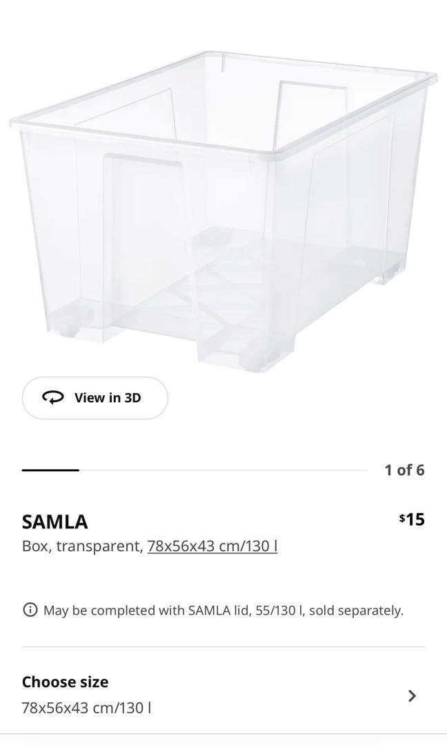 Hamster Ikea Samla Bin Cage (No lid), Pet Supplies, Homes & Other Pet ...