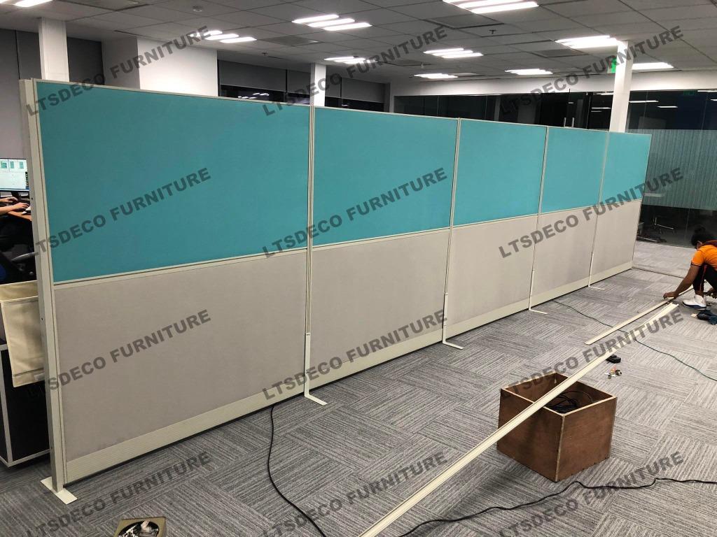 High panel divider with stabilizer stand Office partition//FURNITURE ...