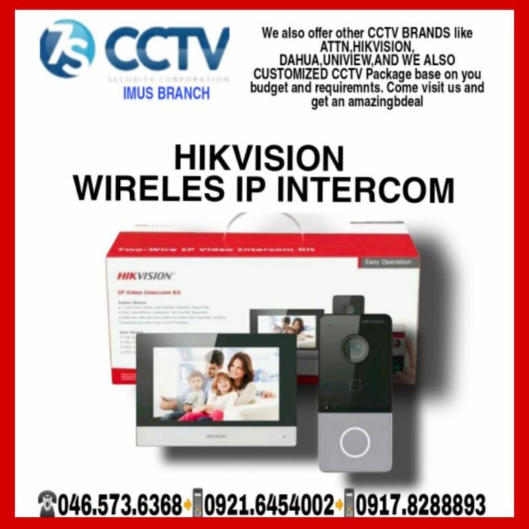 HIKVISION WIRELESS IP INTERCOM, Furniture & Home Living, Security ...