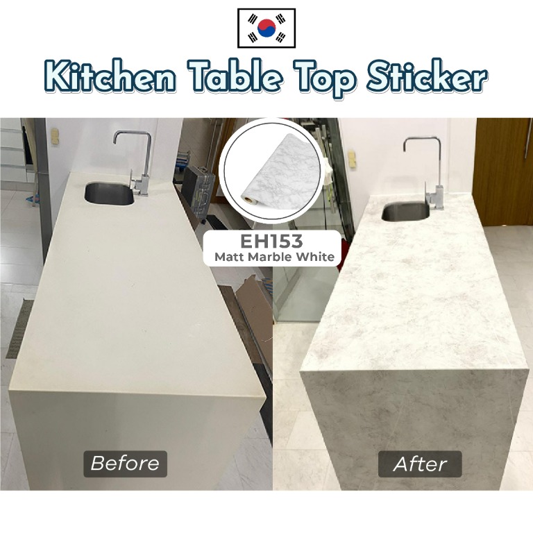 INFEEL Kitchen Table Top Sticker Laminate / Cabinet Sticker / Kitchen ...
