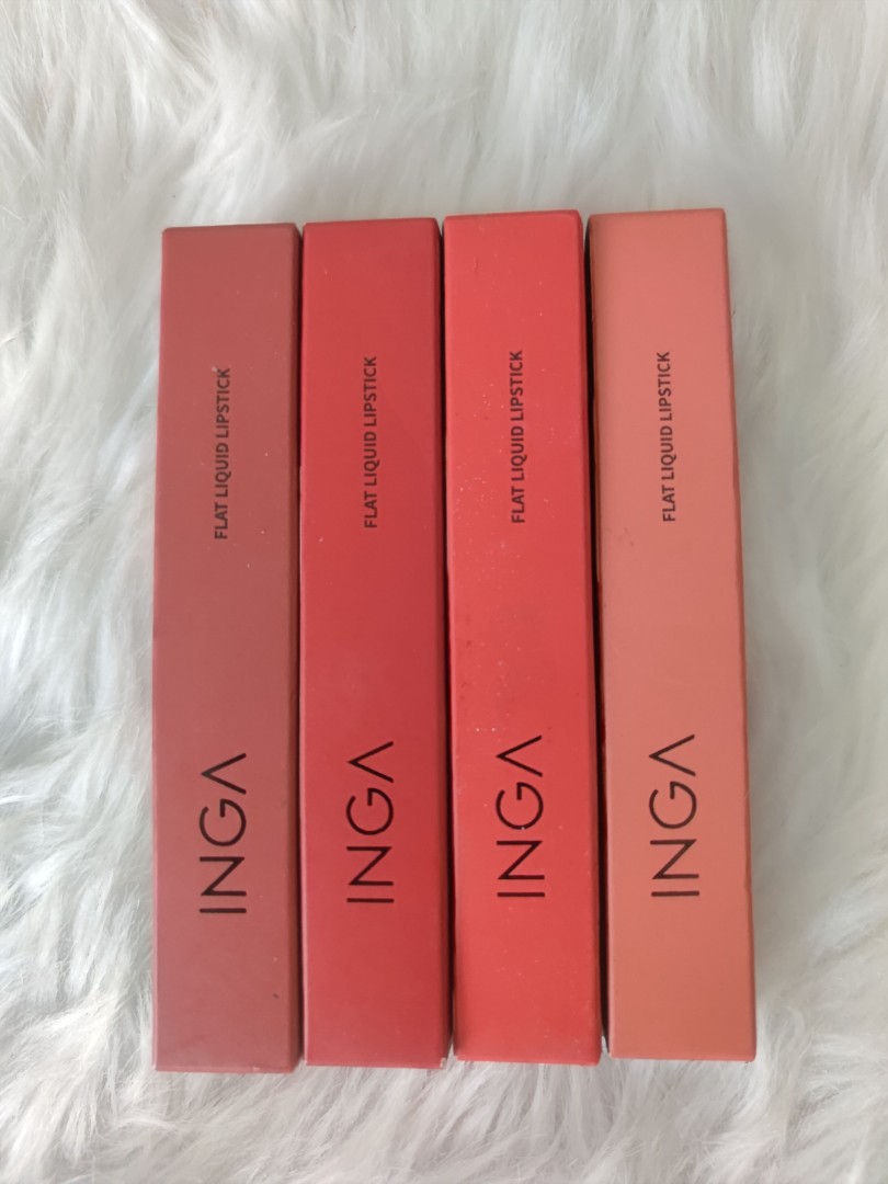 INGA Flat Liquid Lipstick Bundle, Beauty & Personal Care, Face, Makeup ...
