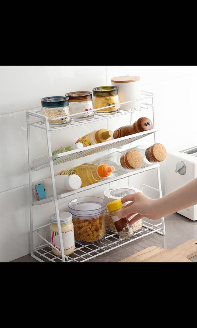 Iuiga three tier condiment storage rack, Furniture & Home Living ...
