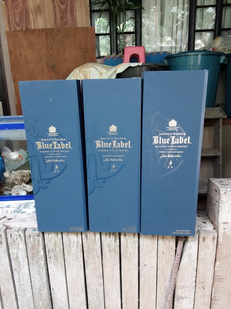 JOHNNIE WALKER BLUE LABEL BOX (NO BOTTLE), Hobbies & Toys, Memorabilia ...