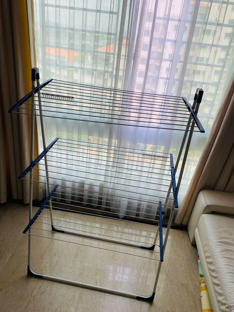 Leifheit 3 tower drying rack, Furniture & Home Living, Home Improvement ...