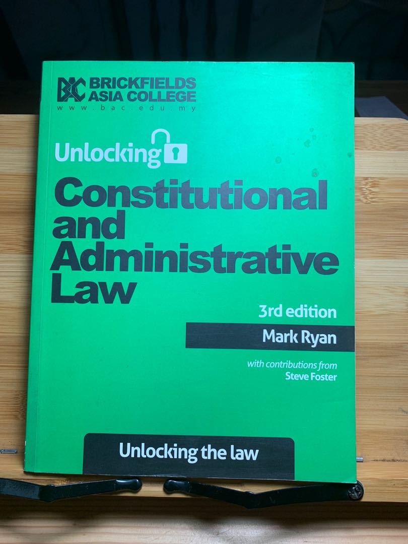 [Like new] Constitutional and Administrative Law textbook by Mark Ryan ...