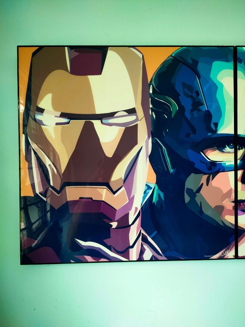 Marvel acrylic art, Hobbies & Toys, Memorabilia & Collectibles, Fan ...