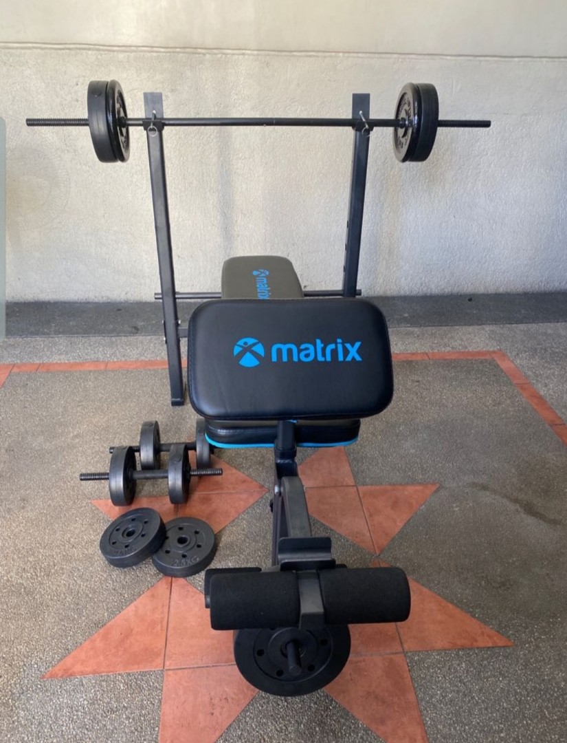 Matrix Bench Press set, Sports Equipment, Exercise & Fitness, Weights ...