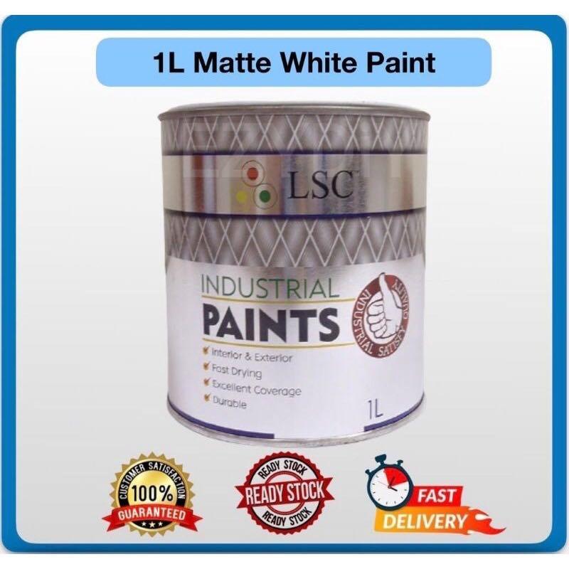 Matt White Paint for Wood and Metal (1 Liter), Furniture & Home Living ...