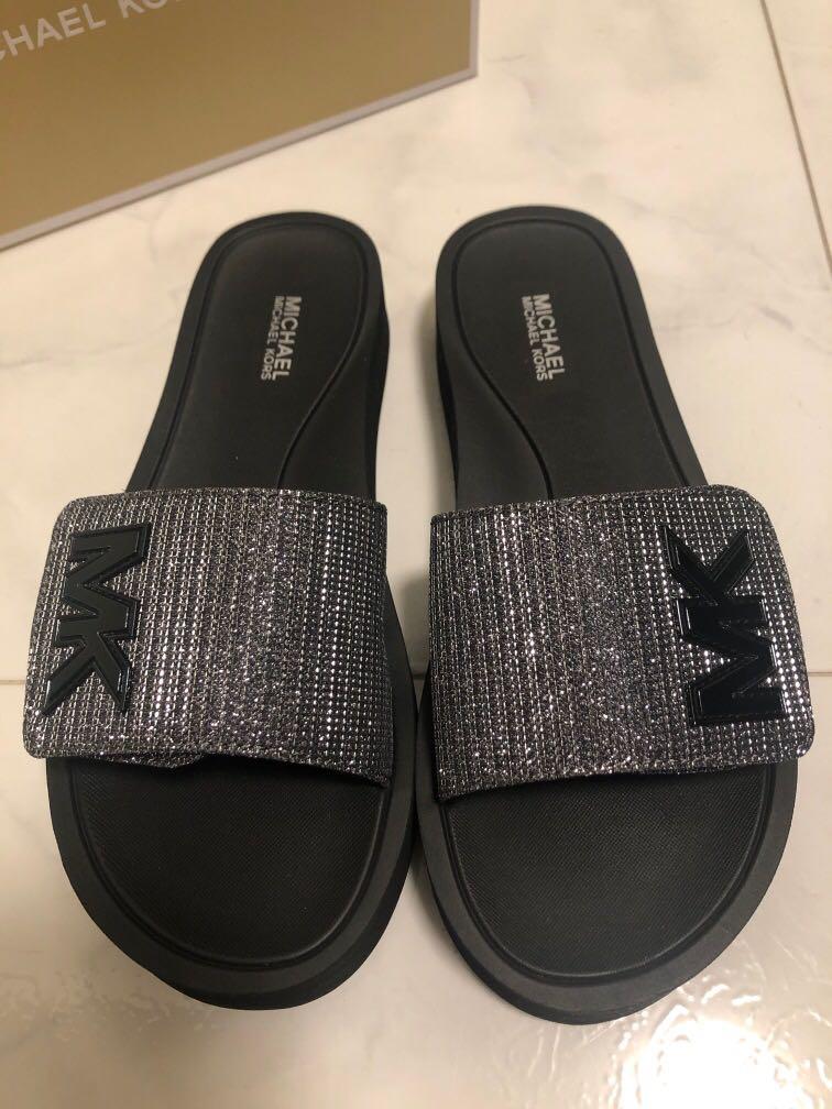 Michael Kors Platform Slides, Luxury, Sneakers & Footwear on Carousell