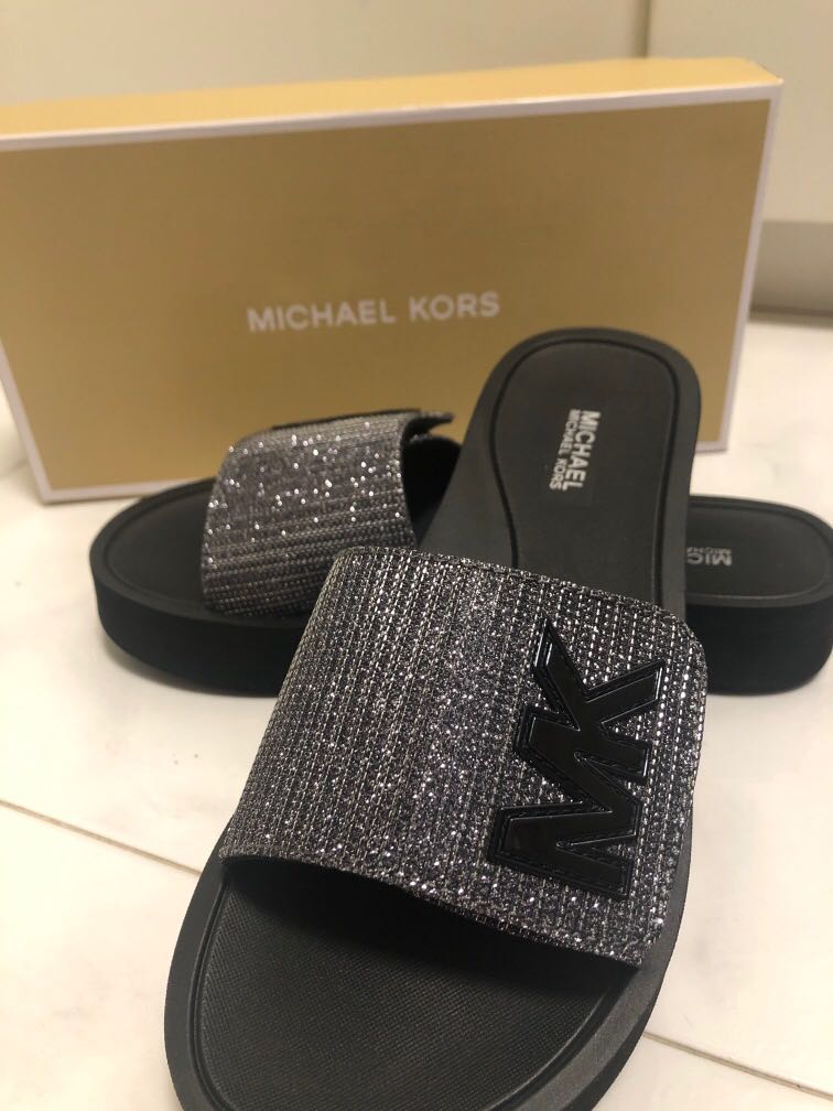 Michael Kors Platform Slides, Luxury, Sneakers & Footwear on Carousell