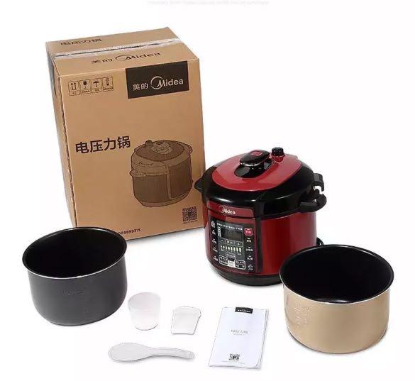 Midea High Pressure Cooker Electric Pressure Cooker 5L Capacity Dual ...