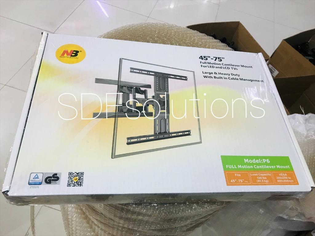 NB North Bayou P6 Full Motion Cantilever Wall Mount, Computers & Tech ...