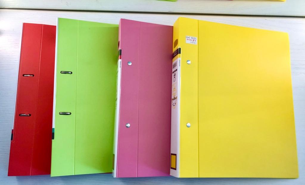 New colourful files for A4 papers (Set of 4), Hobbies & Toys ...