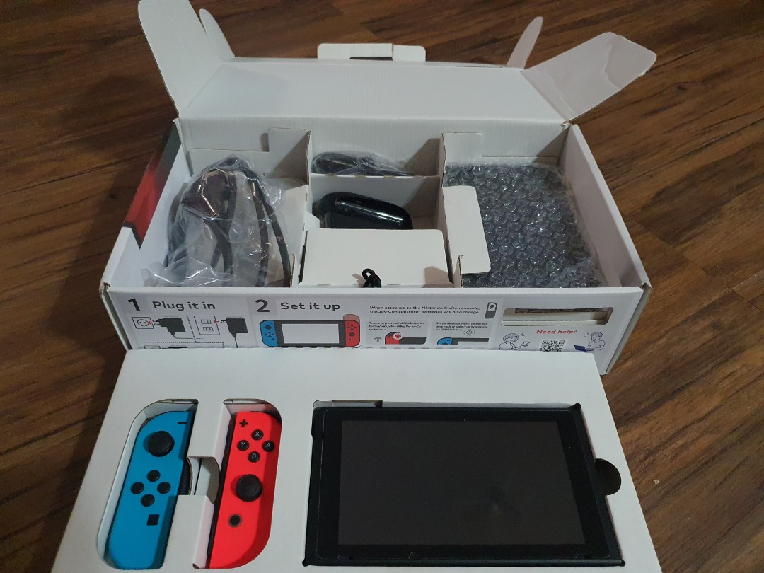 Nintendo switch V1 like new complete set, Video Gaming, Video Game ...