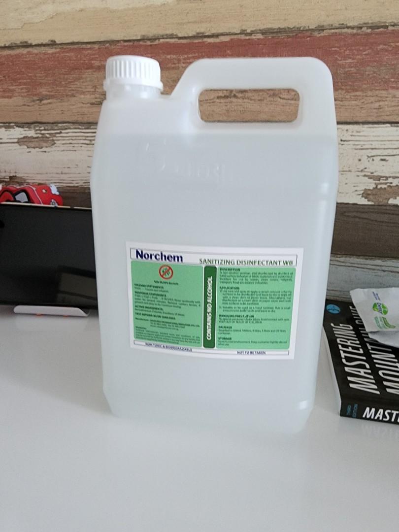 Norchem Sanitizer 5L ( 2 for $10), Beauty & Personal Care, Sanitisers ...