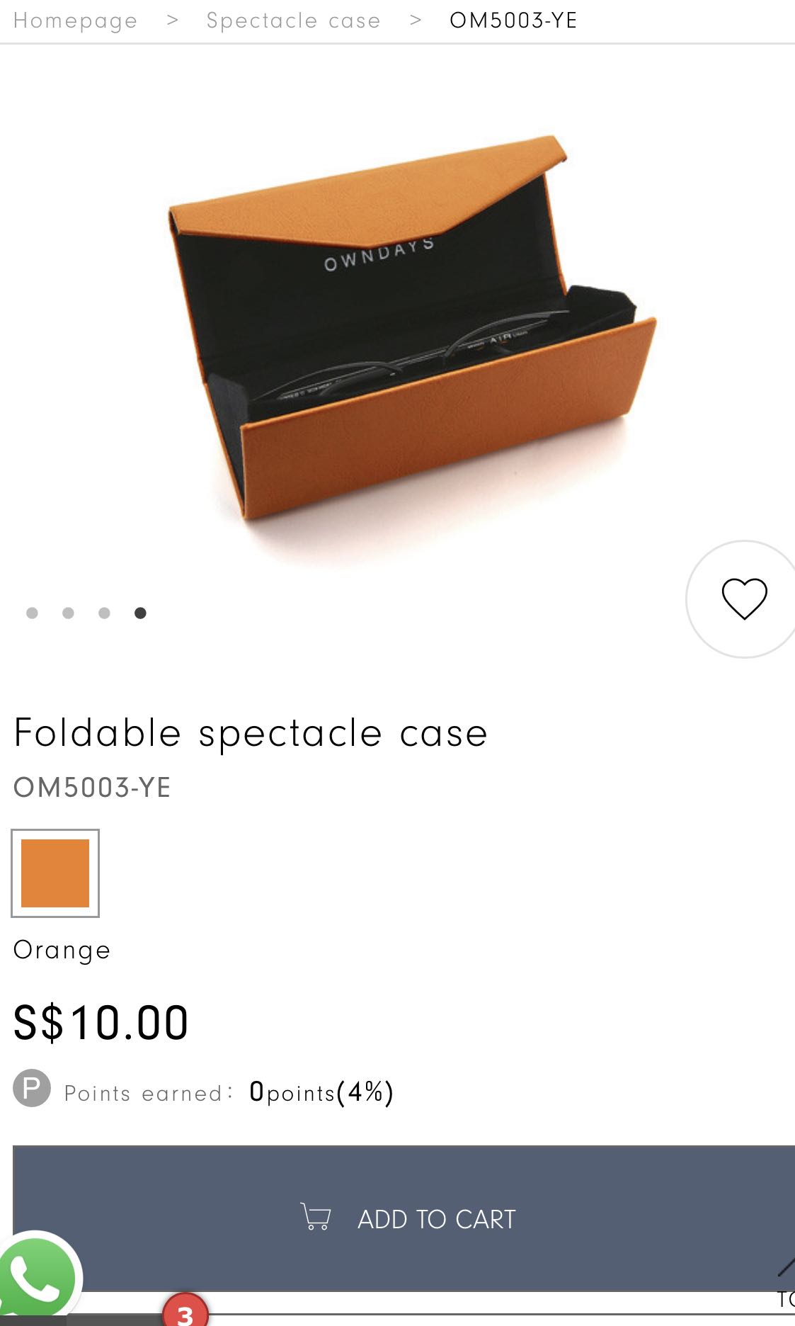 Owndays Foldable spectacle case, Women's Fashion, Watches & Accessories ...