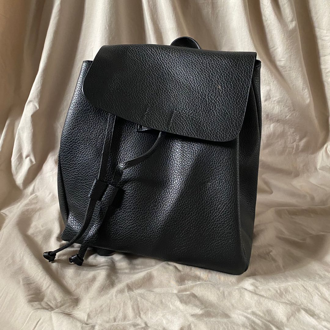 Parfois Pebbled Leather Backpack, Women's Fashion, Bags & Wallets ...