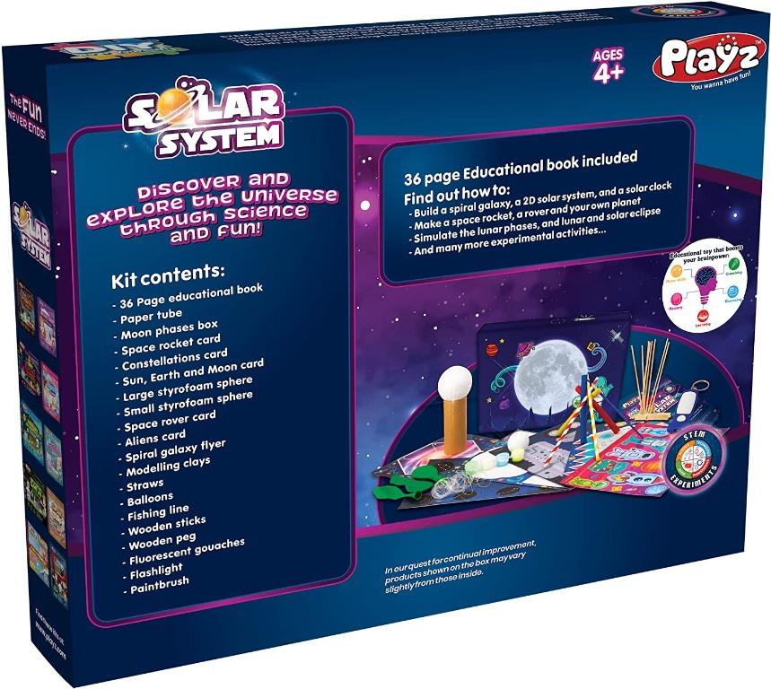 Playz Solar System for Kids Exploration Kit - 17 Outer Space STEM ...